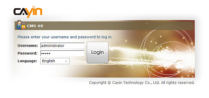 CAYIN CMS User Manuals - Hardware Installation