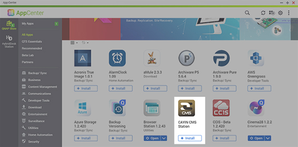 CAYIN CMS User Manuals - Installation (CMS-SE-LXC)