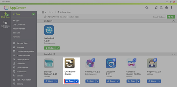 CAYIN CMS User Manuals - Installation (CMS-SE-LXC)